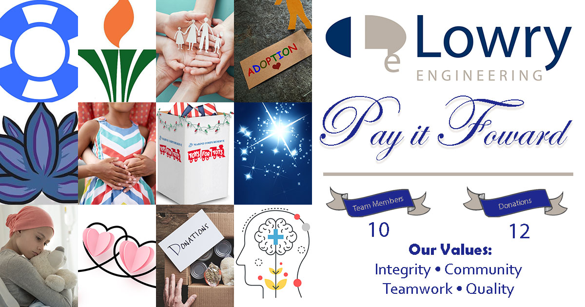 Pay It Forward Program | Lowry Engineering - Fargo, ND & Hawley, MN